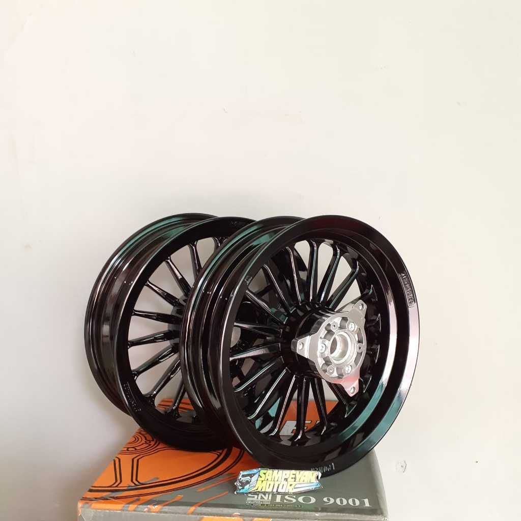 Jual Velg Vlg Ring Roda Racing Black Power Model infinity Copy daytona ...