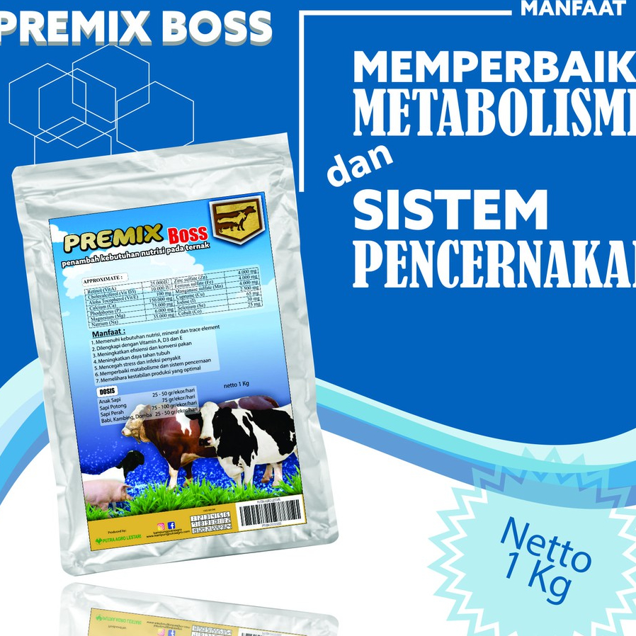 Jual PREMIX - VITAMIN dan MINERAL UNTUK MENINGKATKAN PERTUMBUHAN ...