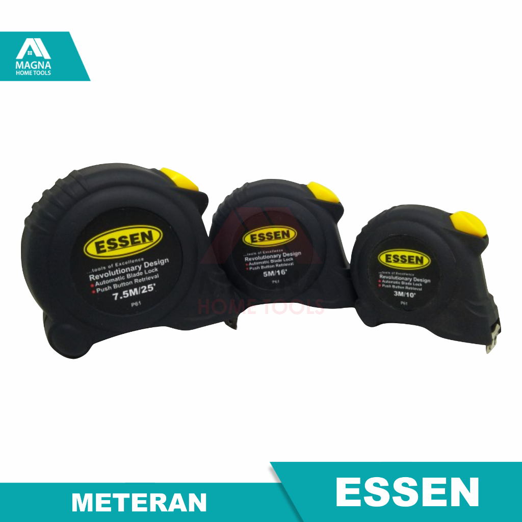 Jual METERAN TUKANG PALING BAGUS ESSEN 5 METER AWET TEBAL [ORIGINAL ...