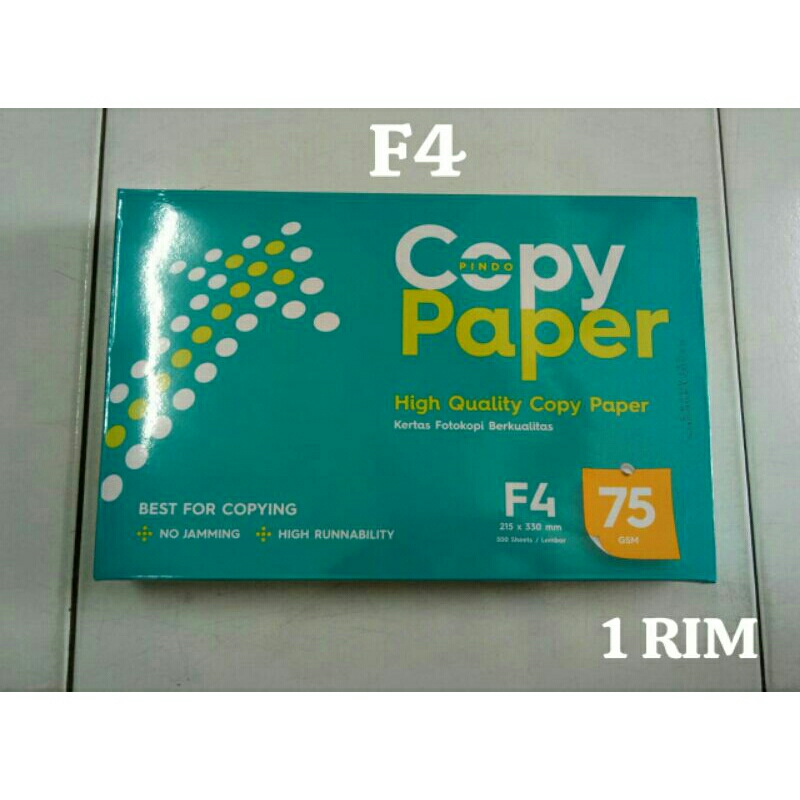Jual [Rim] Copy Paper Kertas HVS F4 75 gsm 215 x 330 mm / Print / Fotokopi / Percetakan High ...