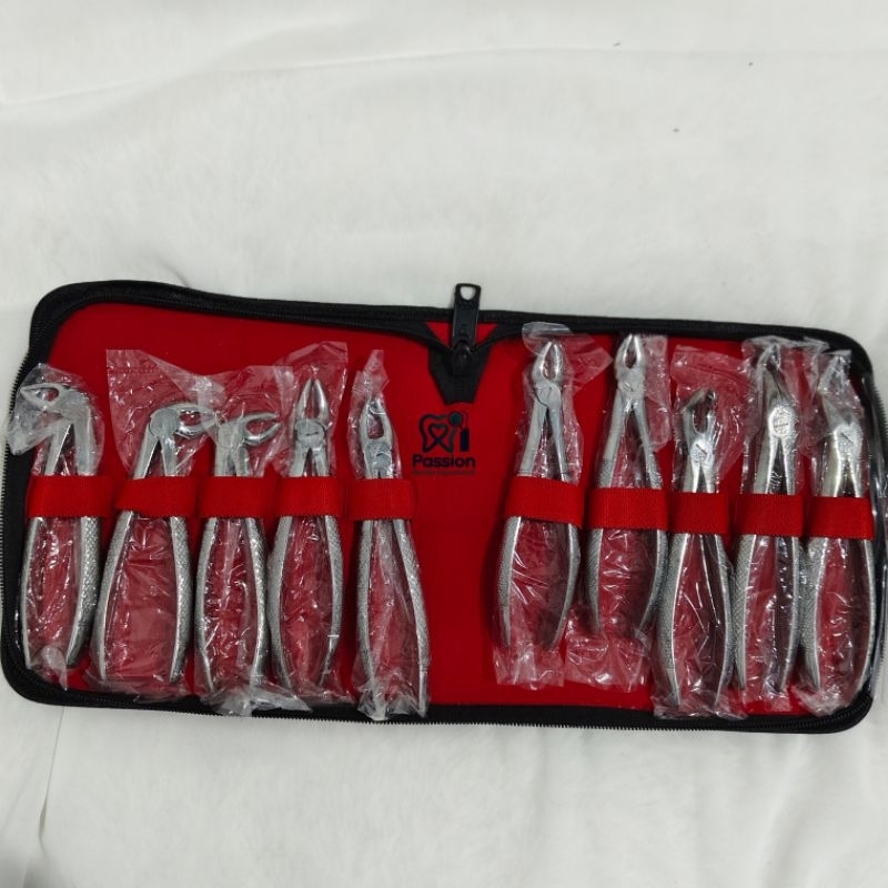 Jual Tooth Forceps Adult Set Tang Cabut Gigi Dewasa Set Isi 10 | Shopee ...