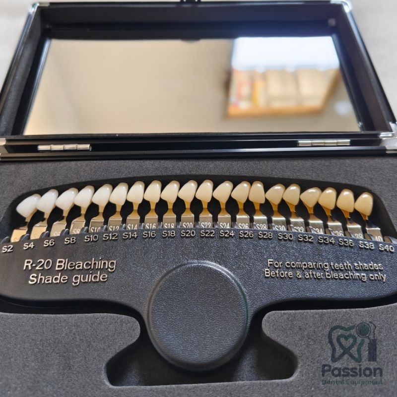 Jual Dental Bleaching Shade Guide Teeth Whitening Shade Guide Bleaching ...