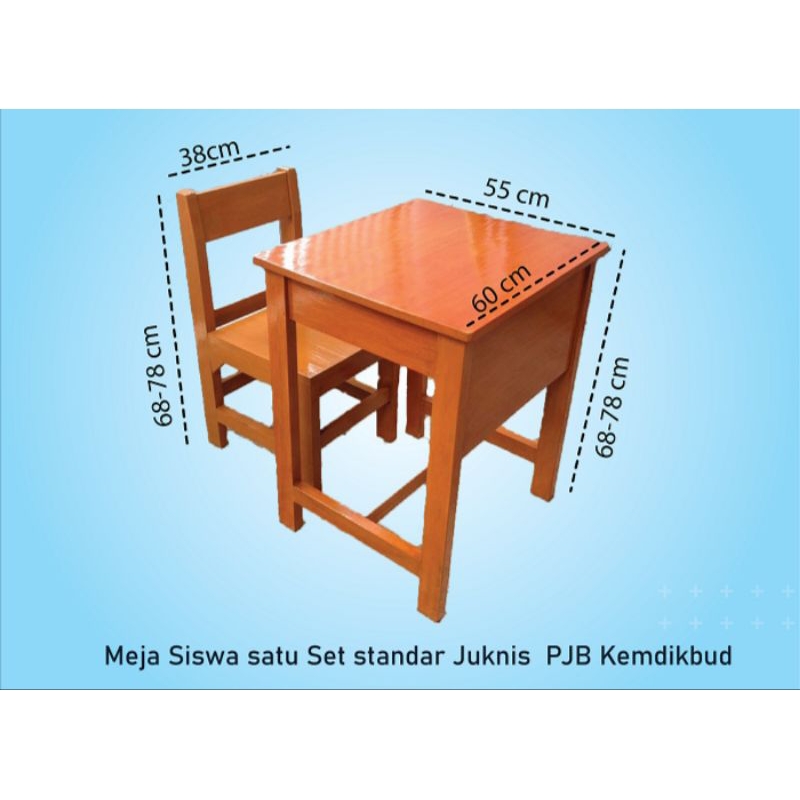 Jual Meja Kursi Siswa Single/Tunggal, SD-SMP. | Shopee Indonesia