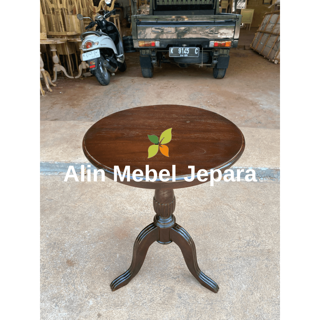 Jual Meja Bulat Salur Jati , Meja Studio photo | Shopee Indonesia