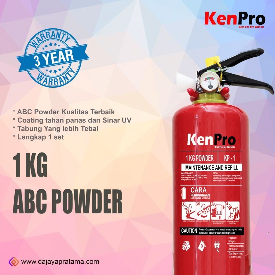 Jual APAR 1 KG ABC Dry Powder KenPro Bergaransi | Shopee Indonesia