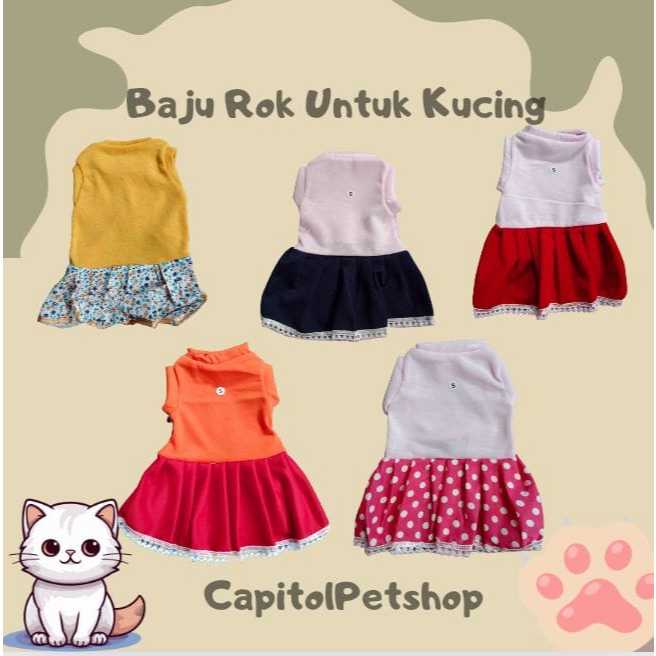 Jual Baju/Rok Kucing dan anjing Cewek Lucu Murah Aksesoris Kucing | Shopee Indonesia