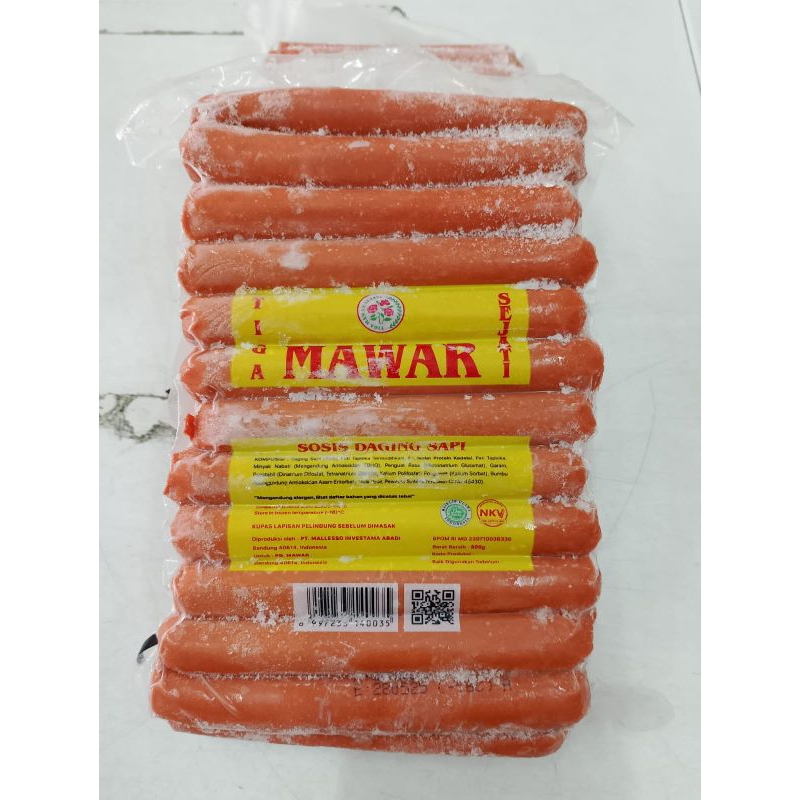 Jual Sosis Sapi Merah Mawar 800gr isi 33bj | Shopee Indonesia