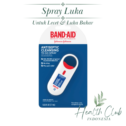Jual Bandaid Antiseptic Cleansing To Go Spray - Spray Luka P3K | Shopee ...