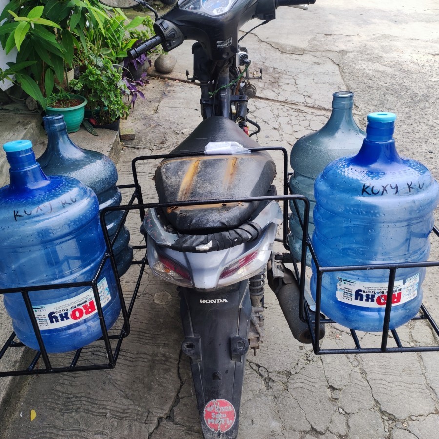 Jual keranjang besi motor galon gas dus isi 4galon | Shopee Indonesia