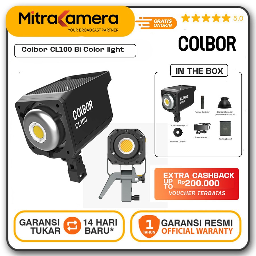 Jual Colbor CL100 Bi-Color Video Light | Shopee Indonesia