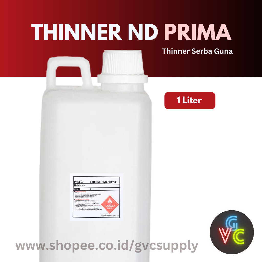 Jual Thinner ND Prima 1 Liter - Thinner Serba Guna - GVCSupply | Shopee Indonesia