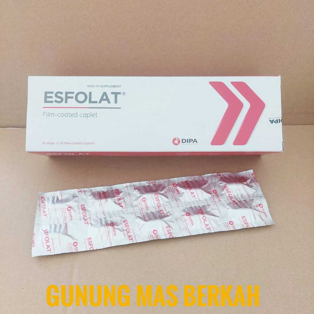 Jual ESFOLAT esfolat esvolat isi 100 tablet - Vitamin & Mineral Komplit ...