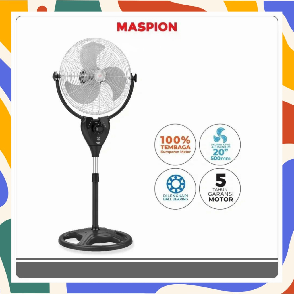Jual Maspion PW 507 S pendingin ruangan PW507 Power Fan Stand Fan 20 ...