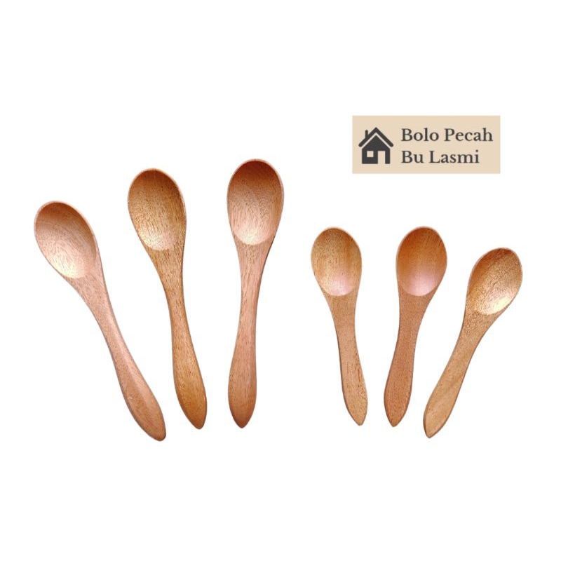 Jual Sendok Kayu / Sendok Kayu Gula Kopi / Sendok Kayu Sawo / Sendok ...