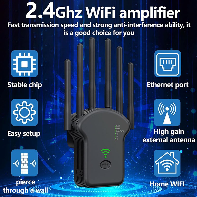 Jual Penguat sinyal WIFI Repeater Wireless Wifi Range Extender Router Repeater wifi dual band ...