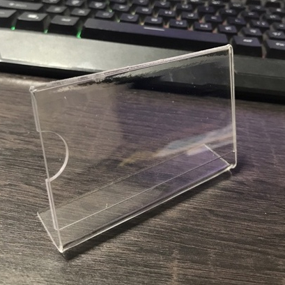 Jual Price Tag Akrilik 4x10 Kartu Nama Akrilik Nametag Akrilik Meja ...