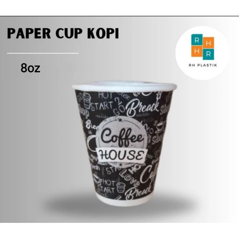 Jual Paper Cup / Gelas Kopi Kraft Motif & Polos | Shopee Indonesia