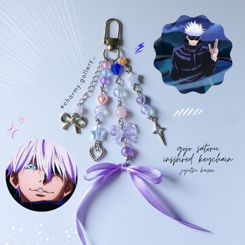 Jual Gojo Satoru Inspired Keychain - Charmy Gallery, Jujutsu kaisen ...