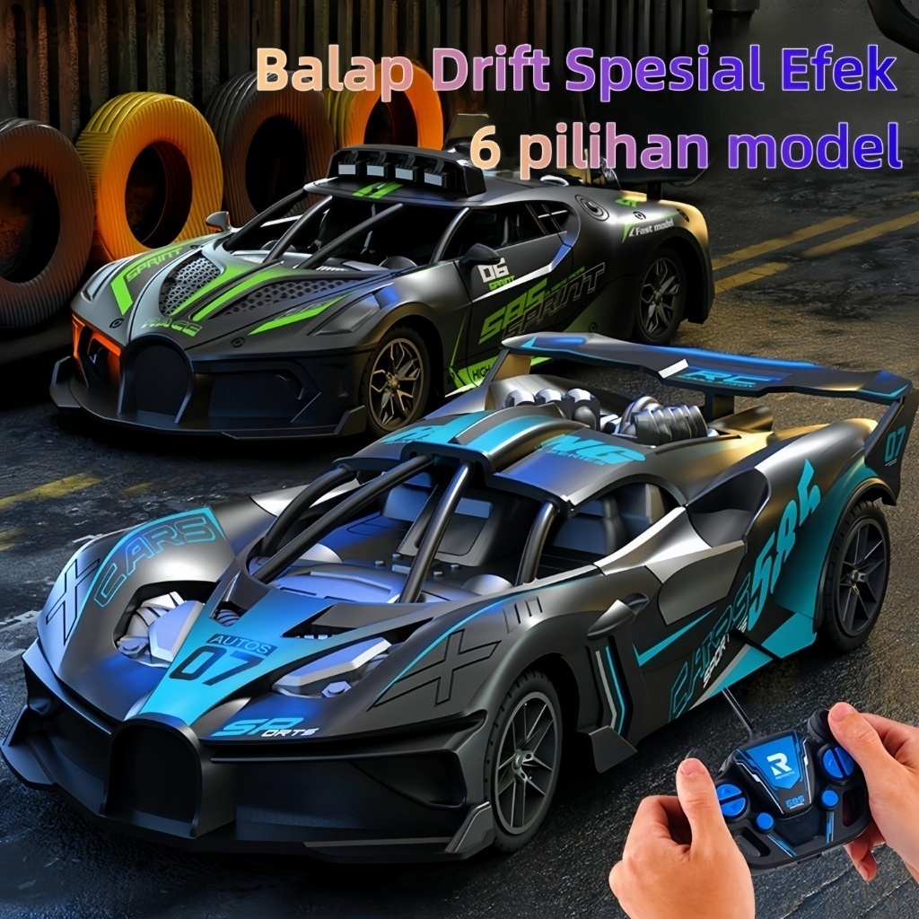 Jual Mobil Balap Remote Control 1/18 RC Drift dengan Lampu mobil remot ...