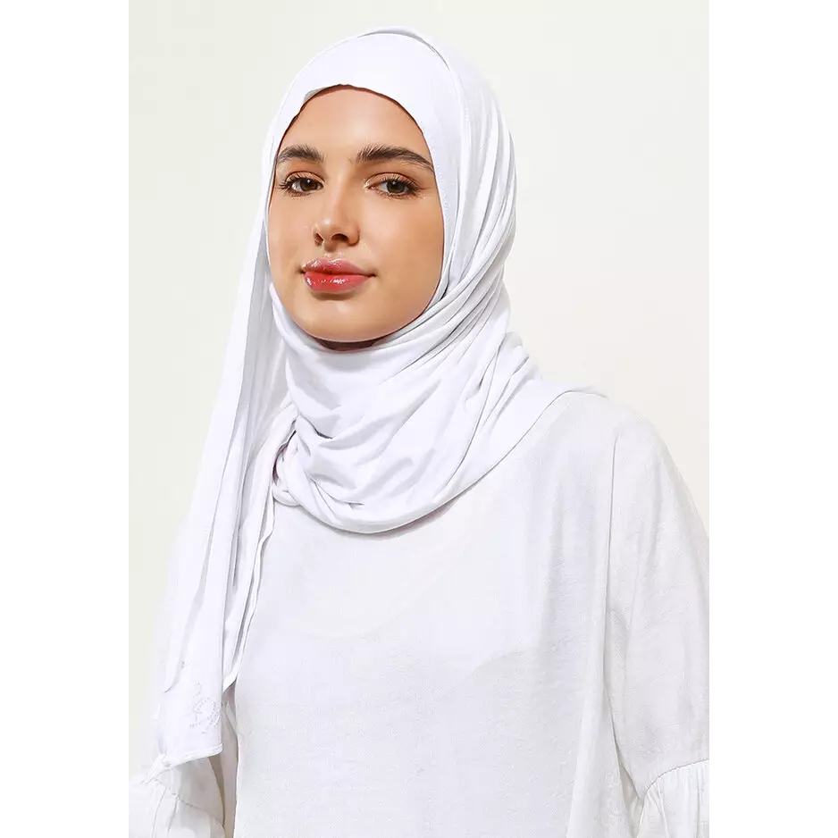 Jual PASHMINA KAOS BAHAN JERSEY PREMIUM UKURAN 180X75CM WARNA LENGKAP ...