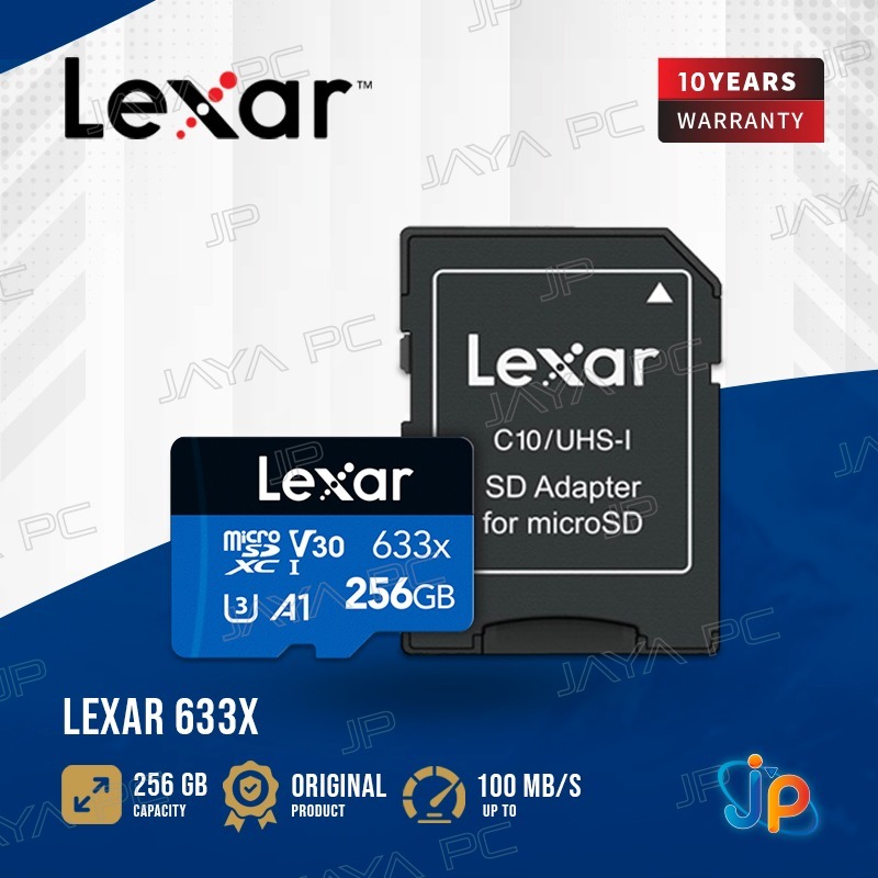 Jual Lexar High Performance 633X MicroSDXC A1 256GB - Micro SD ...