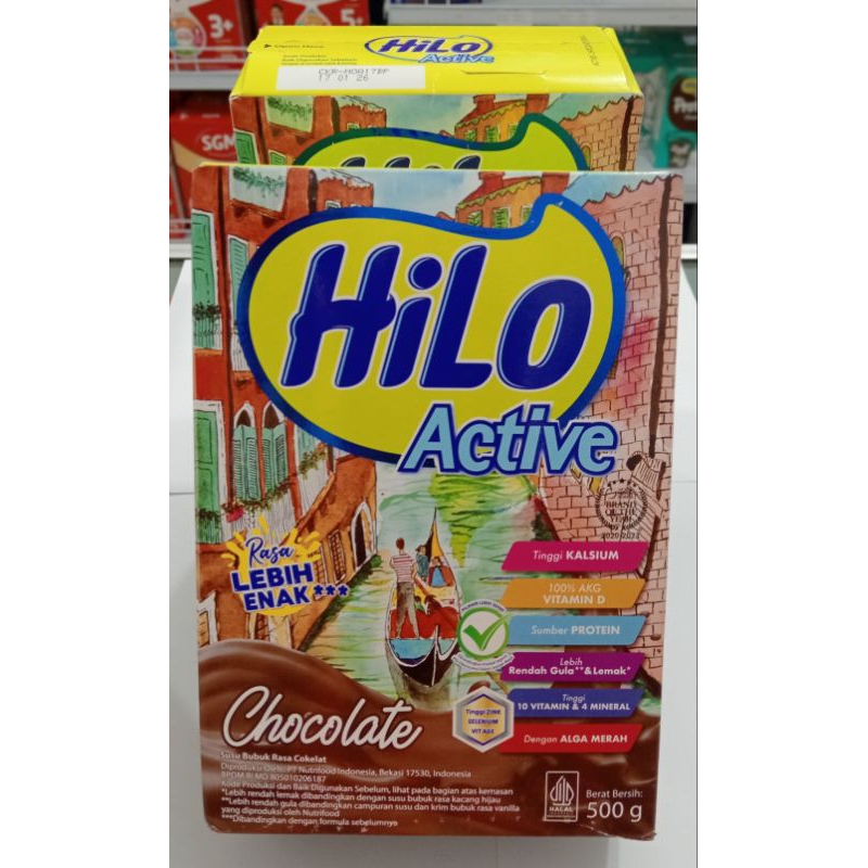Jual HiLo Active Chocolate 500gram ( ED 2026) | Shopee Indonesia