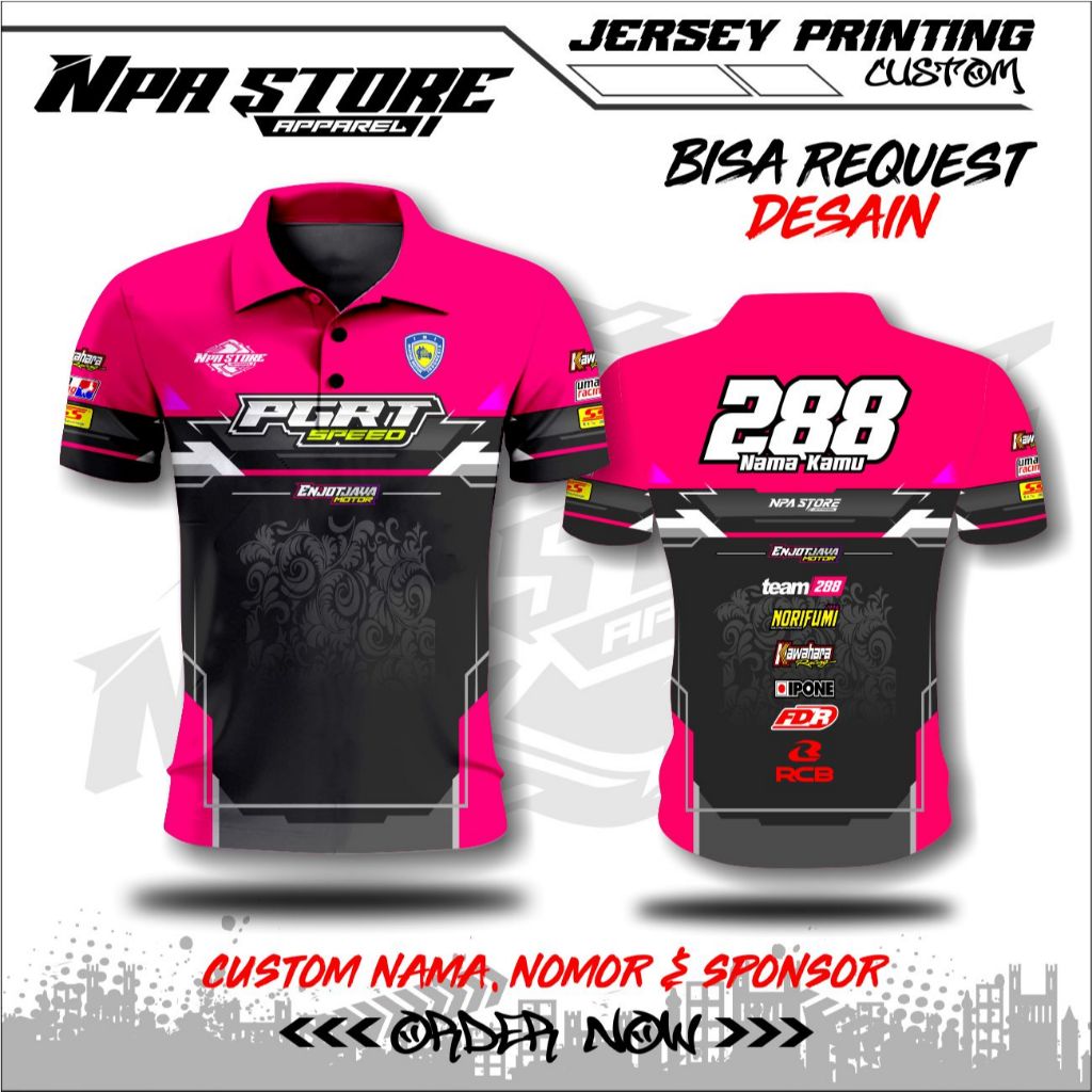 Jual JERSEY RACING CUSTOM BEBAS REQUEST FULL PRINTING DESAIN MOTIF ...