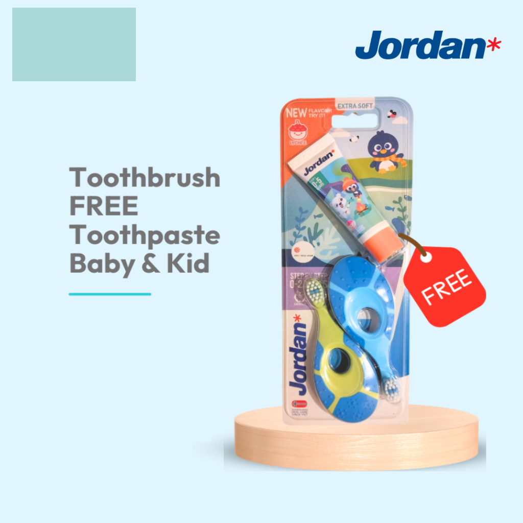 Jual Jordan Toothbrush Kids Step 1, 2 & 3 Sikat Gigi Buddy / Toothpaste ...