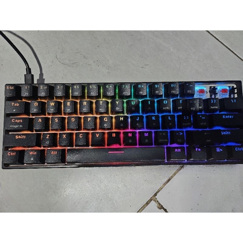 Jual Fantech MAXFIT61 Red Switch wired second | Shopee Indonesia