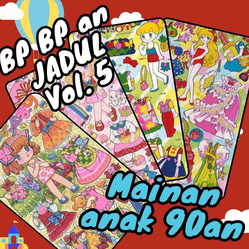 Jual BPBPAN JADUL Bepebepean BP BP-an Mainan Boneka Kertas Anak ...