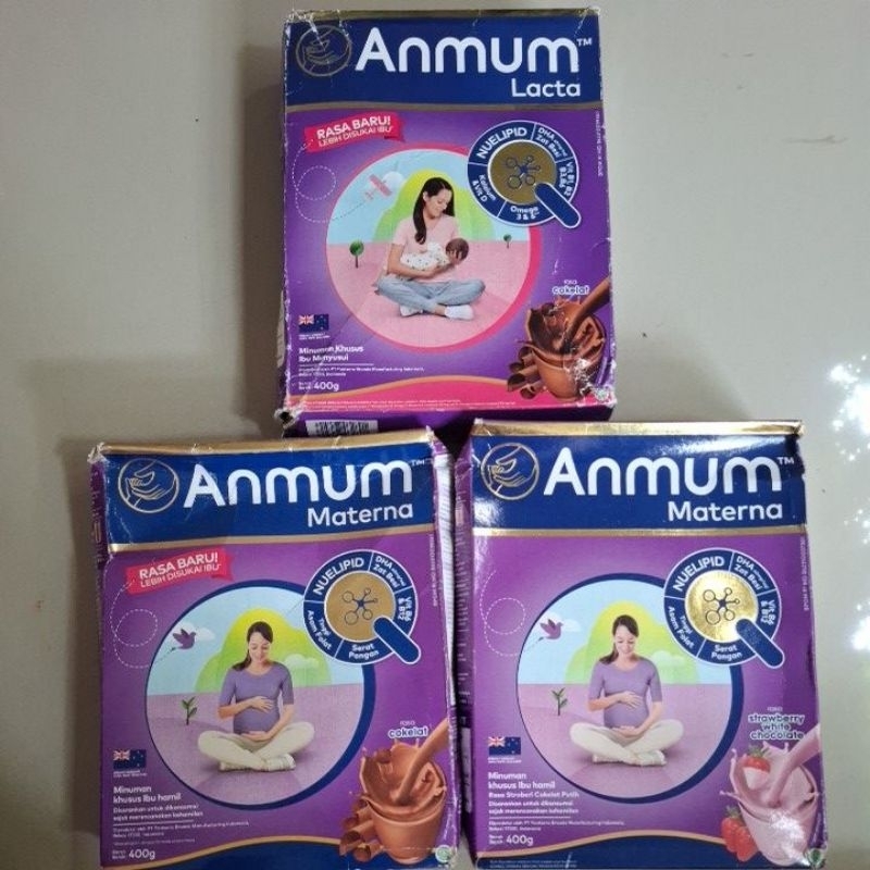 Jual Anmum Materna Rasa Cokelat 400gr // Anmum Materna Rasa Strawberry ...
