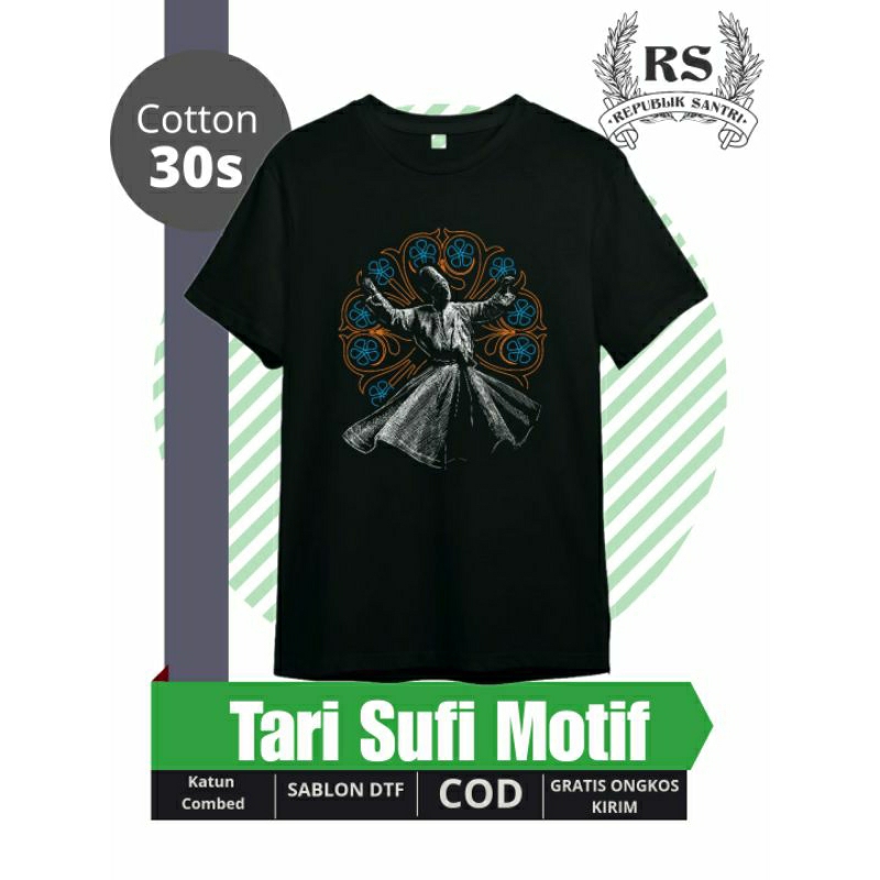 Jual KAOS SUFI QUOTES TARI SUFI MOTIF JALALUDDIN RUMI | Shopee Indonesia