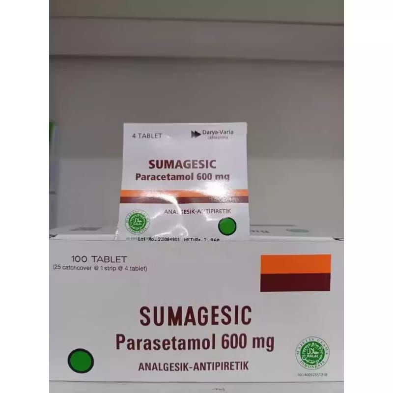 Jual Sumagesic (Paracetamol 600mg) @ 1 Strip 4 tablet | Shopee Indonesia