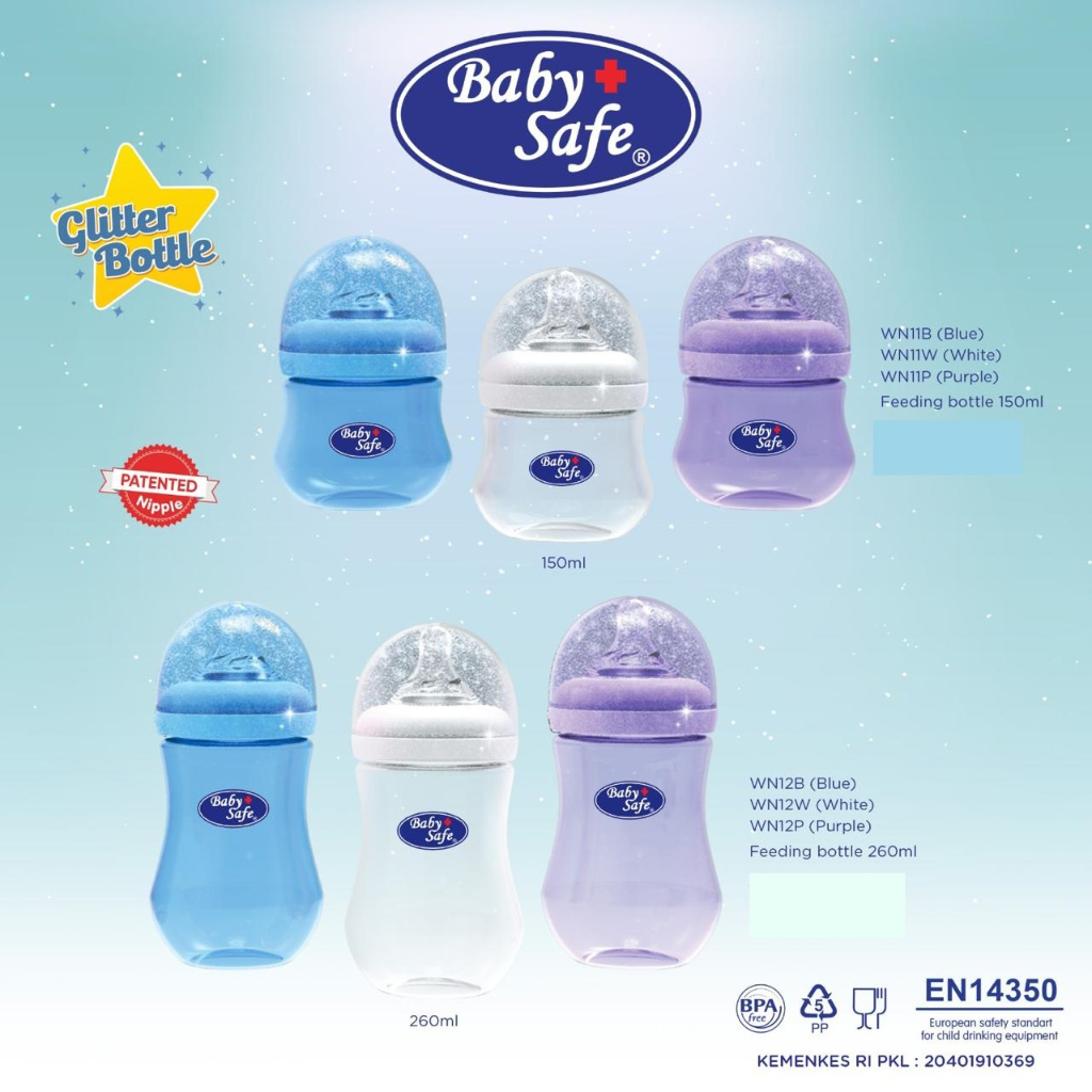 Jual BABY SAFE BOTOL susu WN001 125ml / wn07 120ML / BABY SAFE REFILL ...