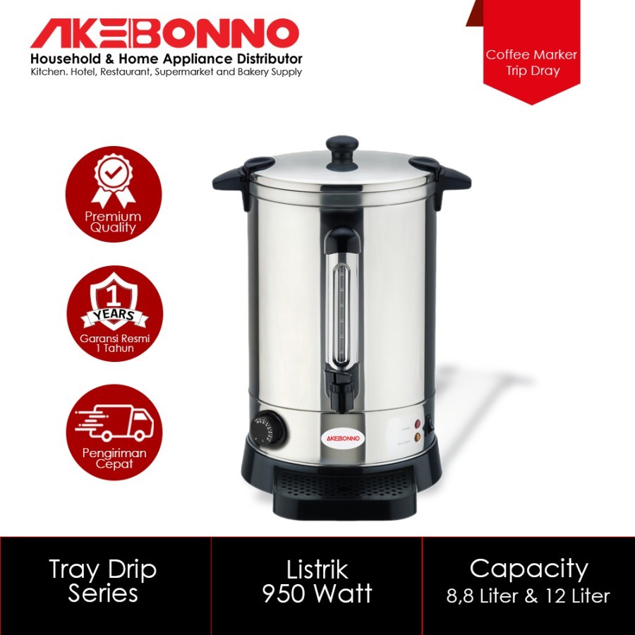 Jual AKEBONNO Coffee Maker / Water Boiler Tray Drip 12 Liter - ZJ-120 ...