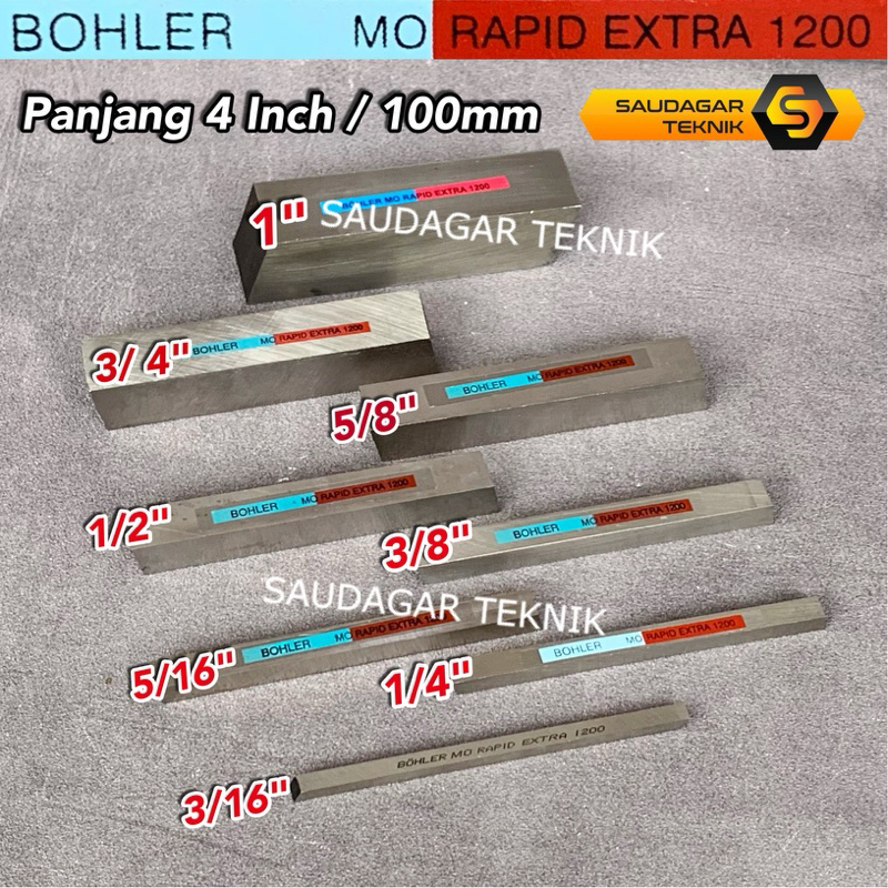 Jual Mata Pahat Bubut Bohler Pisau HSS 1/2 1/4 3/8 5/8 5/16 3/4 1 X 4 ...