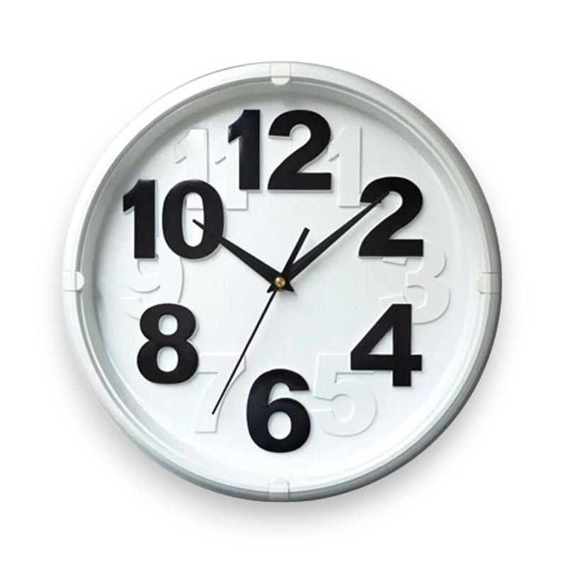 Jual ESA Jam Dinding Minimalis Modern 30cm Warna Putih Hitam | Shopee ...