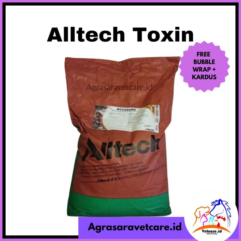 Jual ALLTECH mycosorb A+ 25KG - mycotoxin binder alami pada pakan hewan, toxin binder antijamur ...