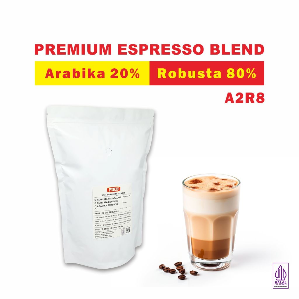 Jual Kopi Espresso Blend Premium A2R8 250gr Semendo Biji Kopi Bubuk ...