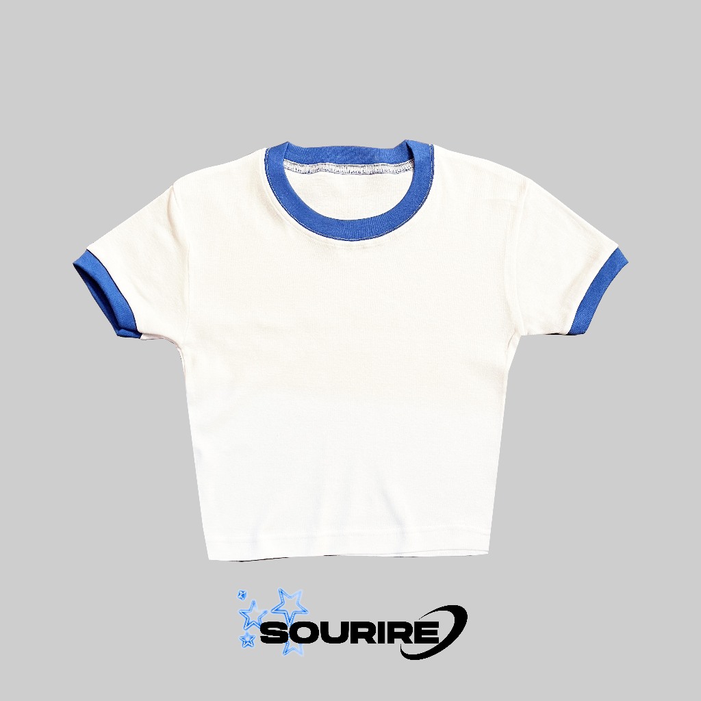 Jual crop top ringer polos - kaos polos - crop polos | Shopee Indonesia