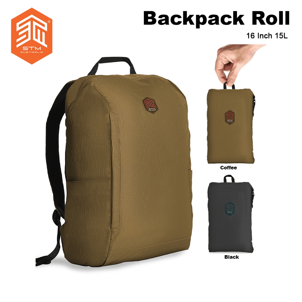 Jual STM Backpack Roll Fold Tas 16 Inch 15L Travel Ransel | Shopee ...