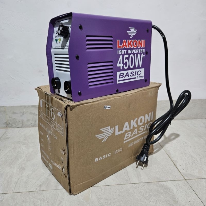 Jual Mesin Travo Las LAKONI Basic 123iX IGBT Inverter Welder 450W Putra Inti | Shopee Indonesia