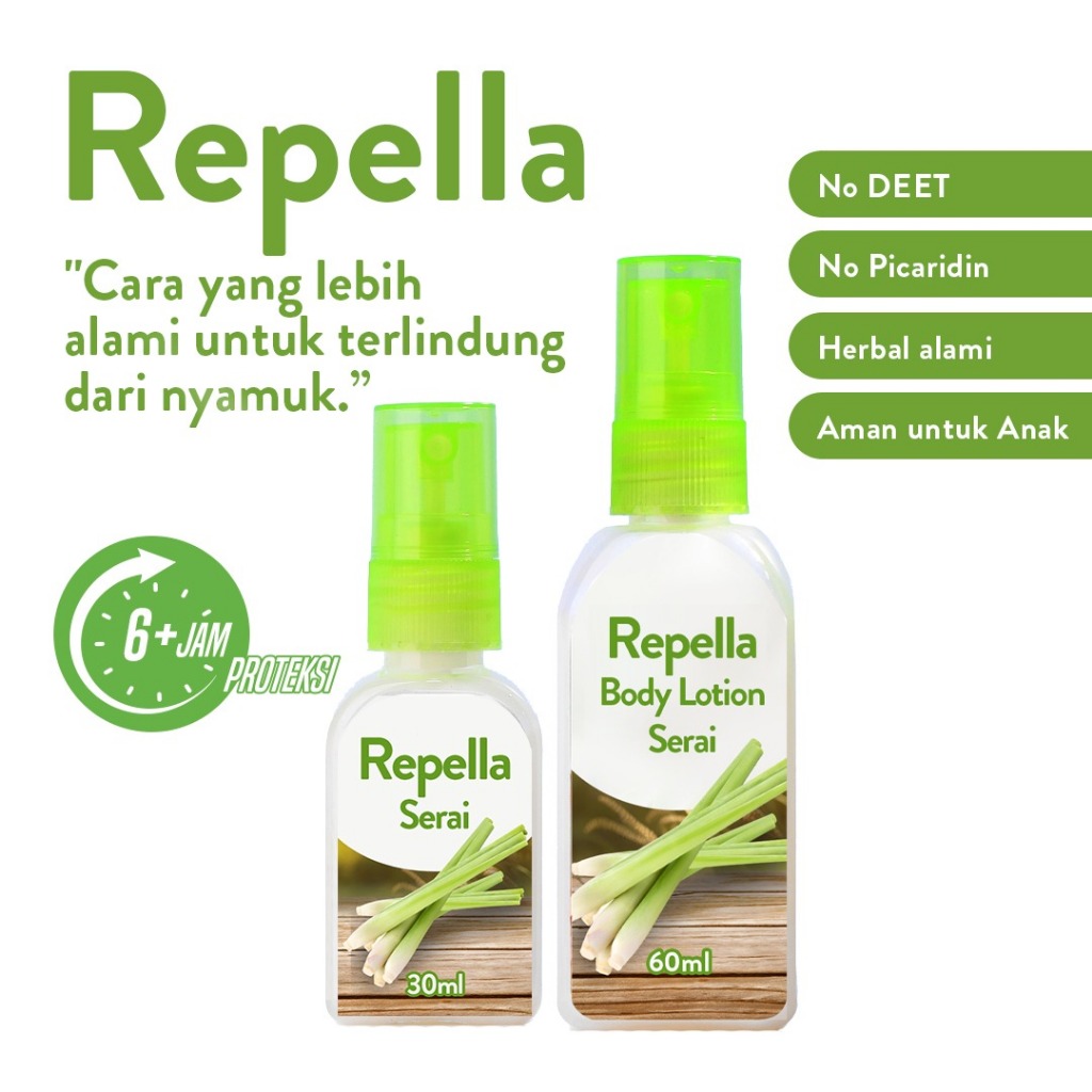 Jual Repella Serai 30 ml Anti Nyamuk With Moisturizer | Anti Nyamuk ...