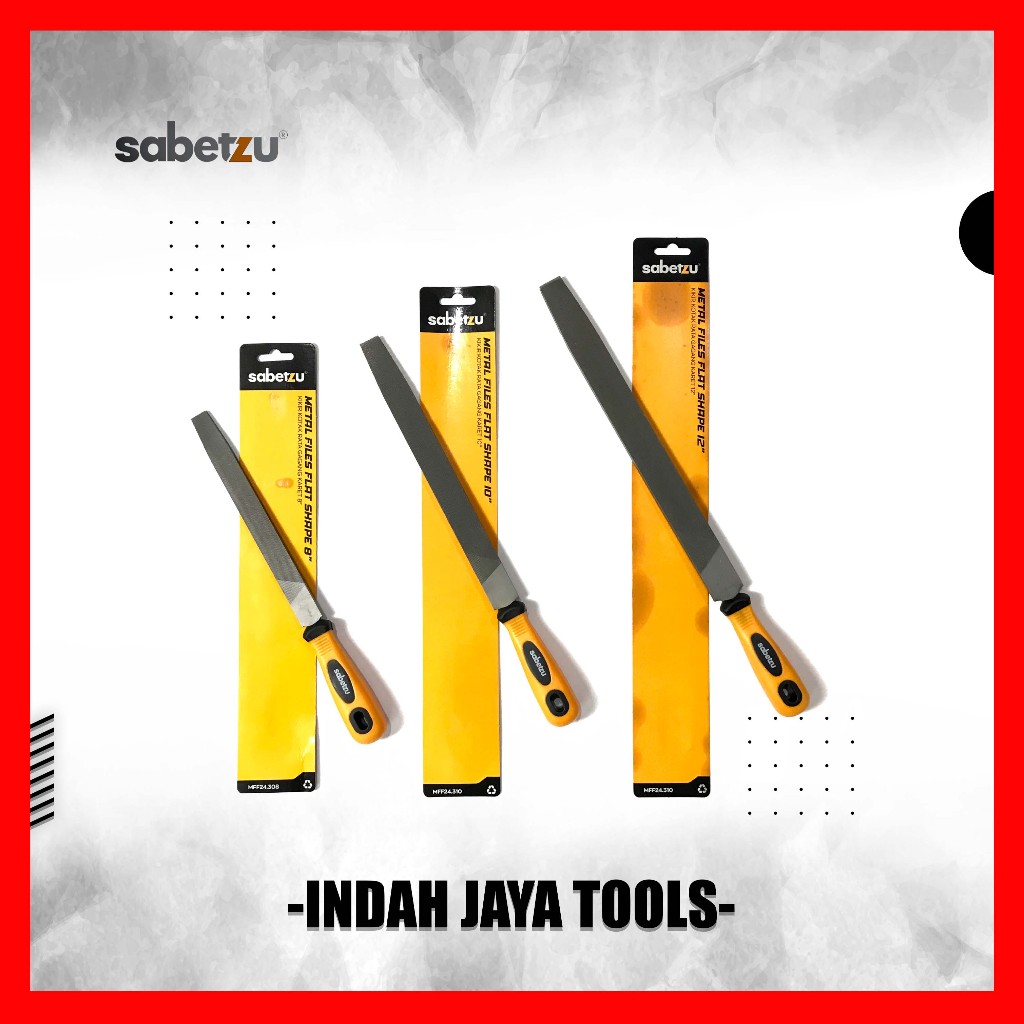 Jual SABETZU Kikir Besi Kotak Rata 8 10 12 Inch Gagang Karet - Persegi ...