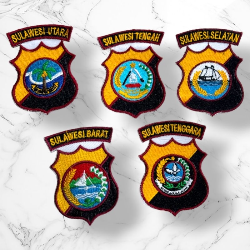 Jual LOGO POLDA DAERAH SULAWESI LENGKAP (TENGGARA,SELATAN,UTARA,TENGAH ...