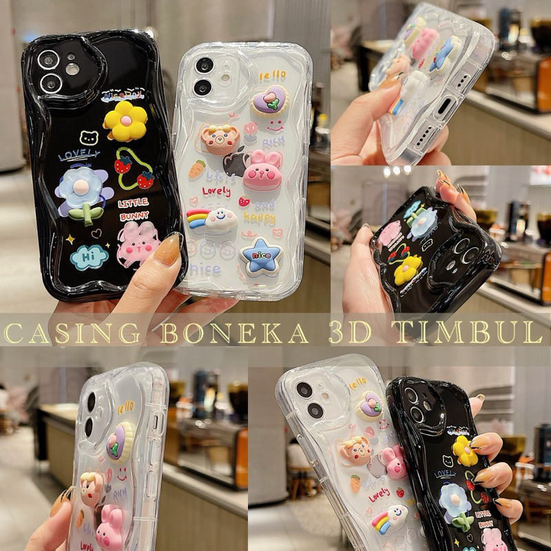 Jual CASING WAVE BEAR BUNNY CUTE REALME NOTE 60X 60 50 C61 C63 C65 C67 ...
