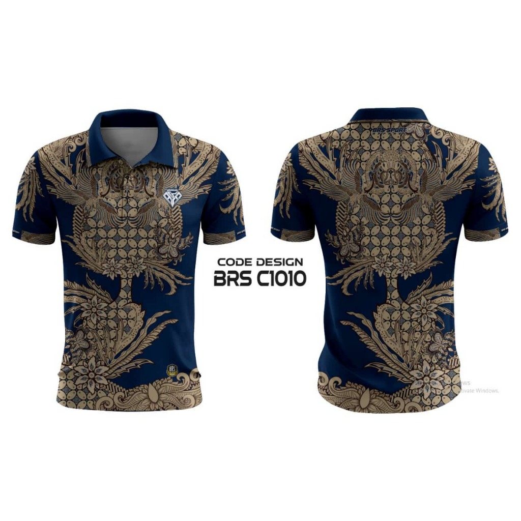 Jual KAOS POLO BATIK FULL PRINTING / JERSEY MODEL POLO BATIK FULL ...