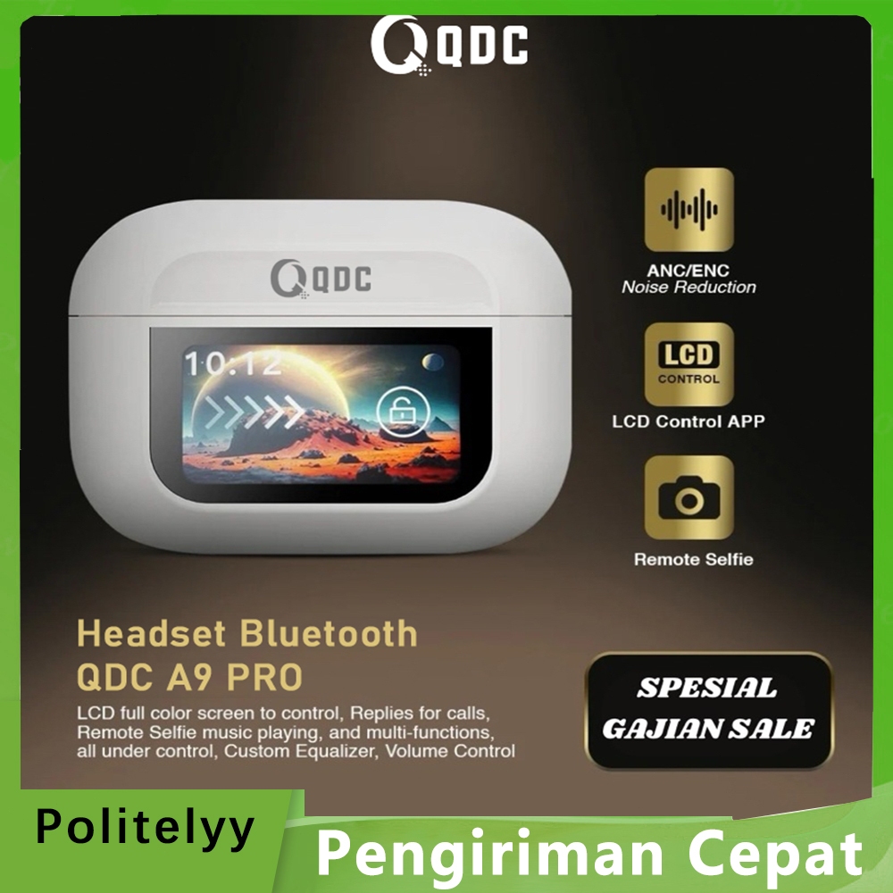 Jual QDC Touchscreen Headset Bluetooth A9 Pro ThePod LED Touch Pro 2 ...