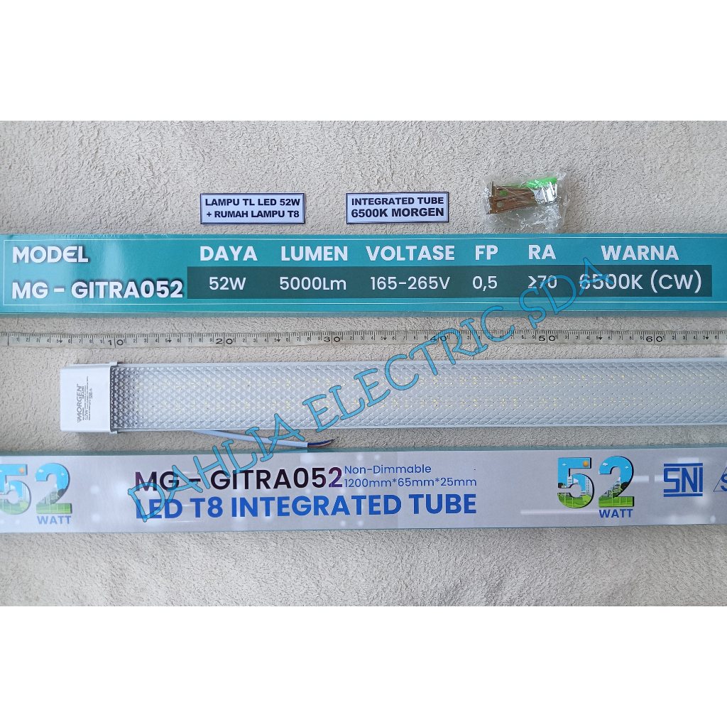 Jual LAMPU TL LED T8 INTEGRATED TUBE 52W 6500K MORGEN | Shopee Indonesia