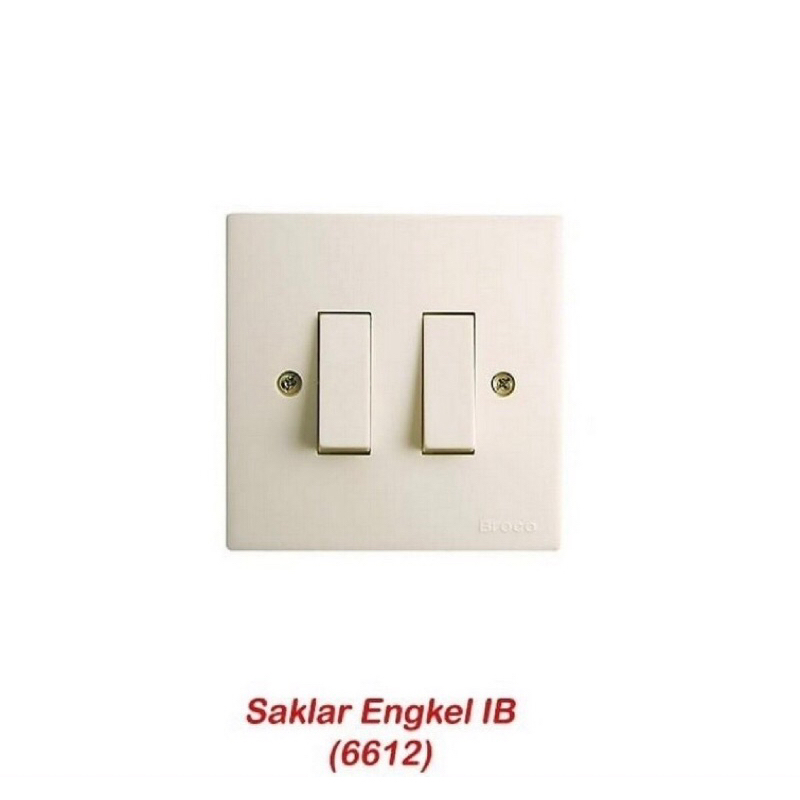 Jual Saklar Seri Ganda IB Broco 6612 Inbow Tanam SNI | Shopee Indonesia